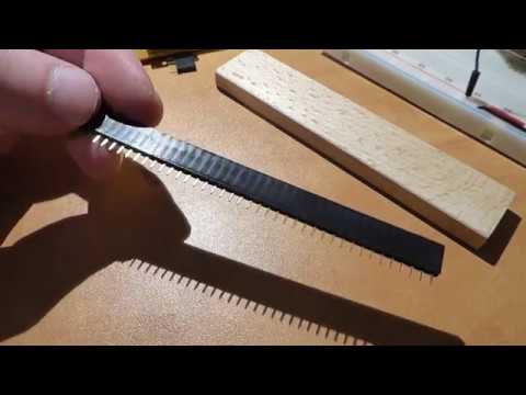 How to cut (break) 2.54mm female pin headers to custom size - YouTube