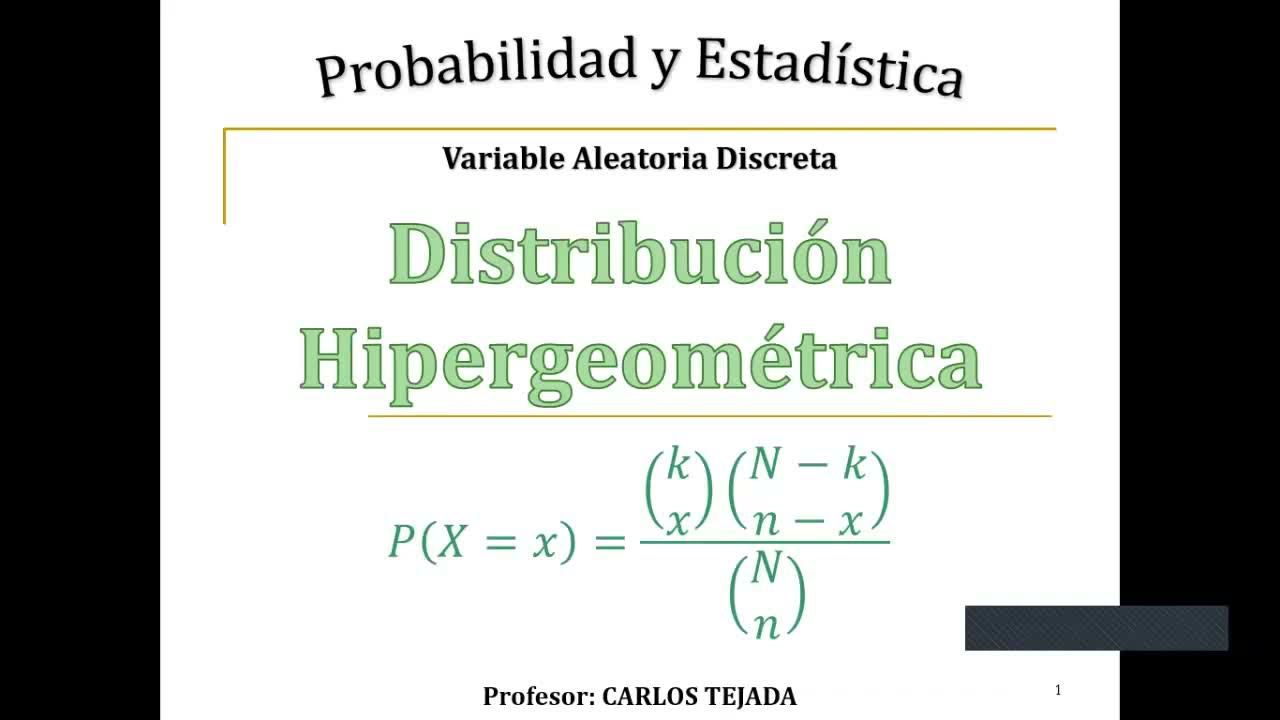 Distribución Hipergeométrica - Ejemplo y un ejercicio para practicar ...