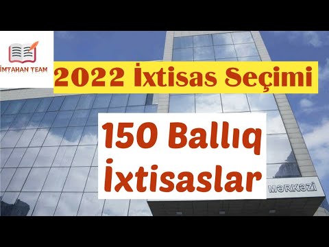 150 Balıq İxtisaslar 2022 | İxtisas Şeçimi 2022