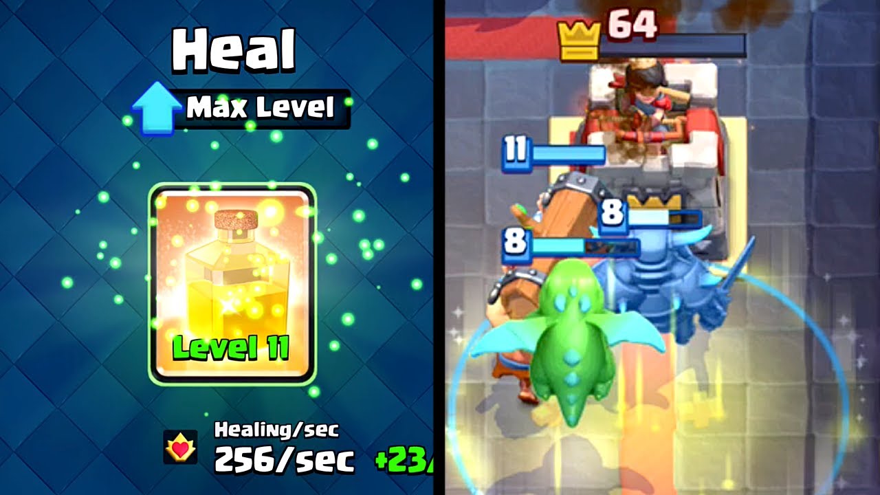 Clash Royale - MAXED HEAL SPELL! Crazy Heal Deck - YouTube