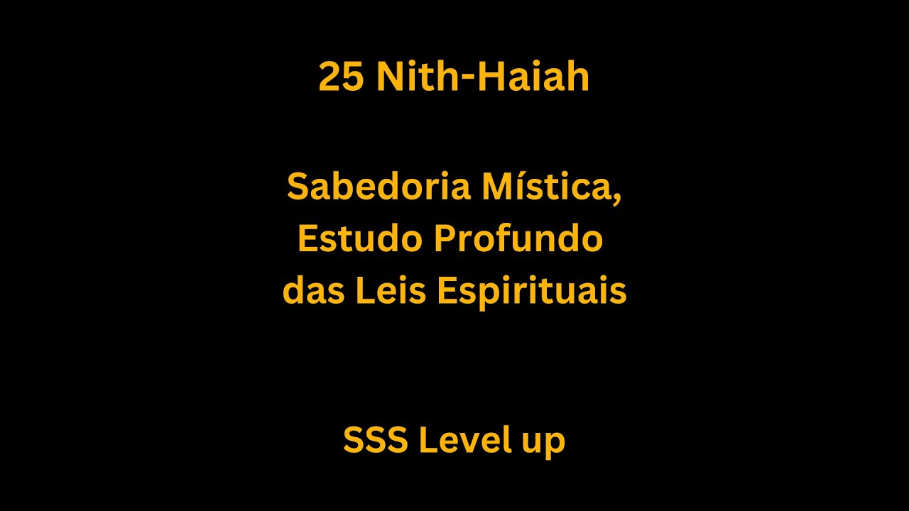 NithHaiah Anjo da Sabedoria Mística 72 Nomes de Deus #kabbalah # ...