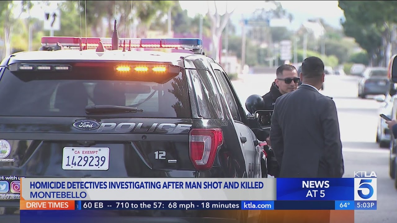 Detectives investigating shooting death of man in Montebello - YouTube