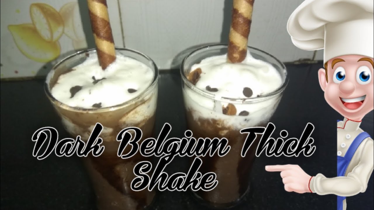 Belgium Thick Shake ..For chocolate lovers ️..Dark chocolate belgium ...