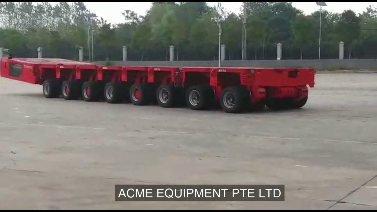 Unmanned Remote Control Lowbed Transporter Carrier Acme Equipment - YouTube