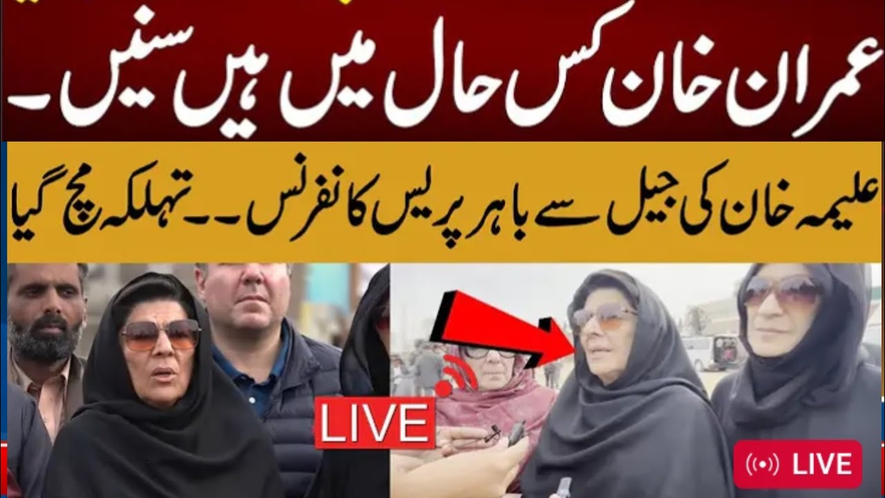Alima Khan ki Adaila Jail ky bahir Press Confrence || Imran Khan Kis ...