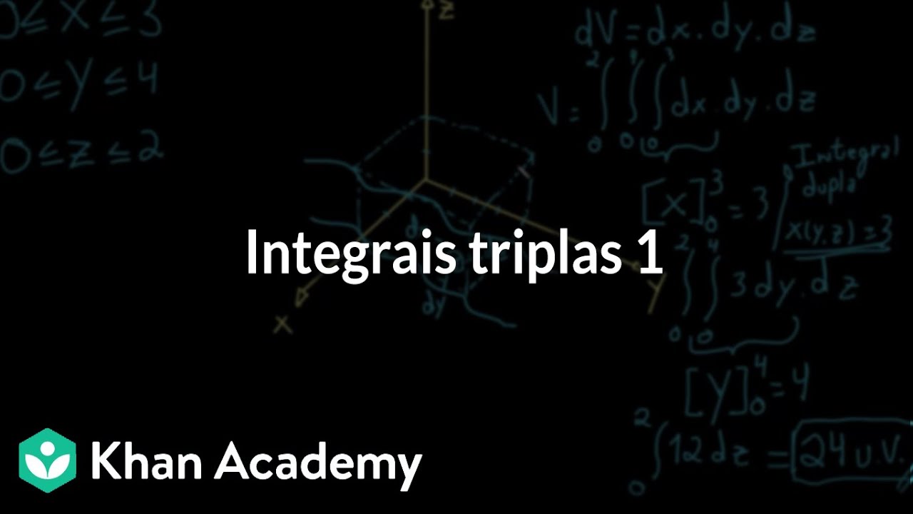 Integrais triplas 1 - YouTube