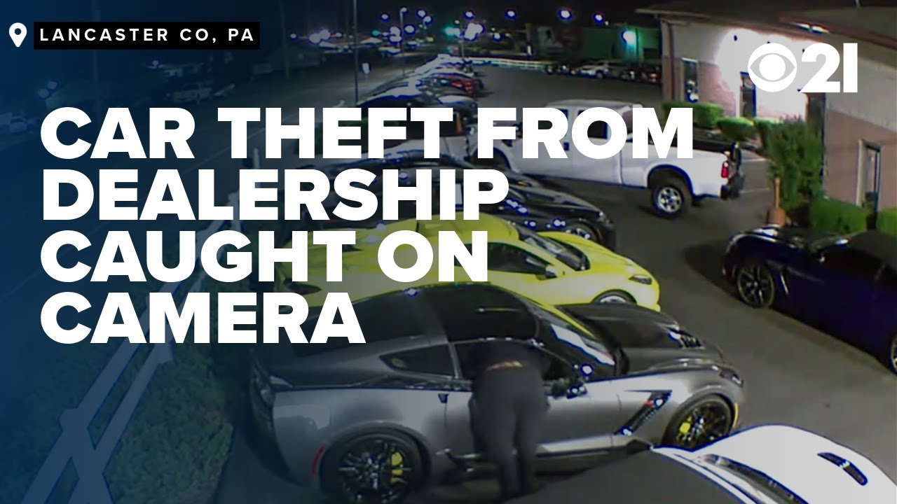 Dealership hit with another car theft, suspects caught on camera - YouTube