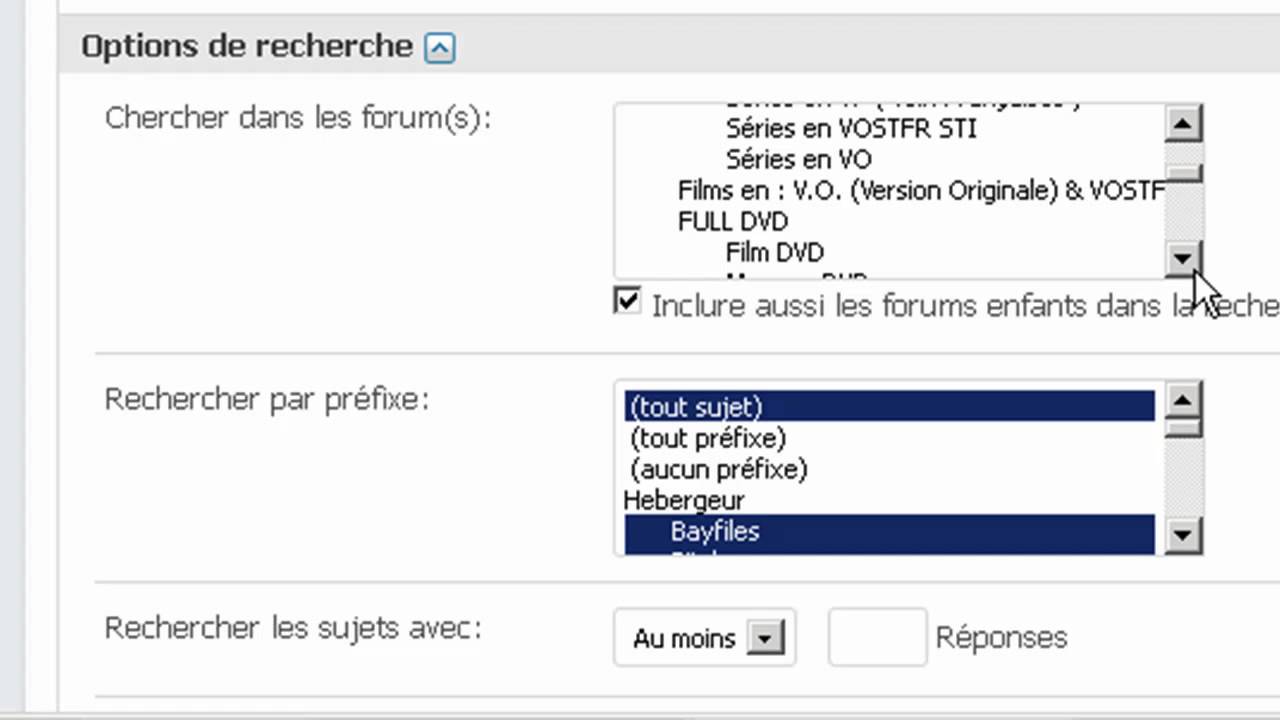 comment faire une recherche avancée FRBoarD - YouTube