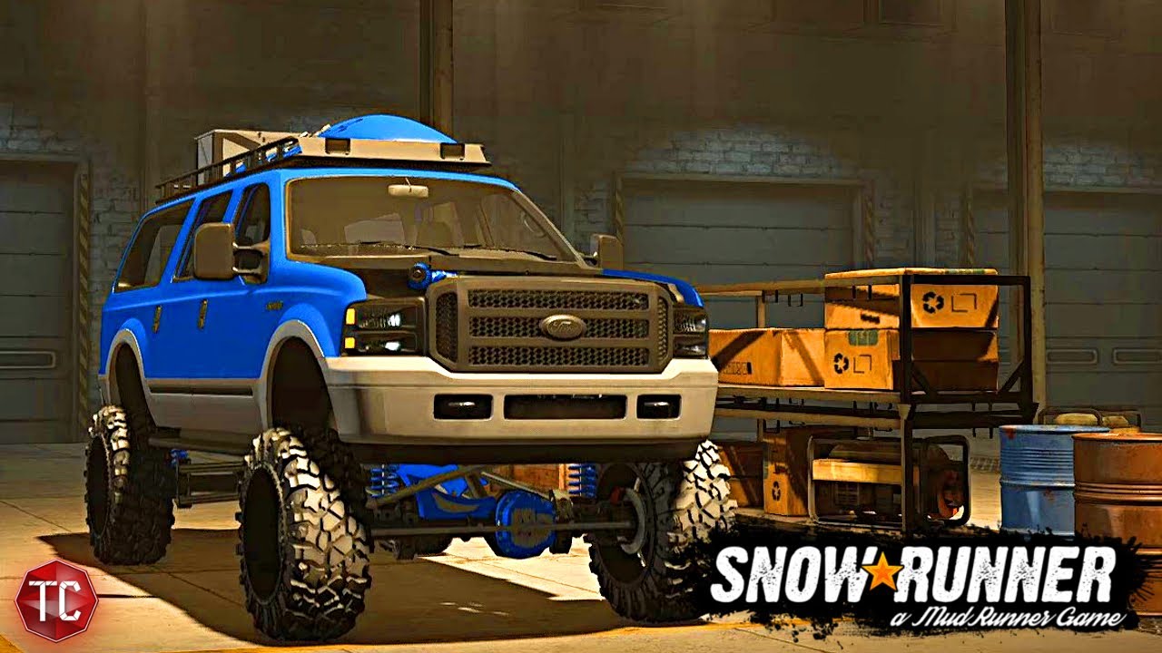 SnowRunner: FORD EXCURSION SEMA TRUCK - YouTube