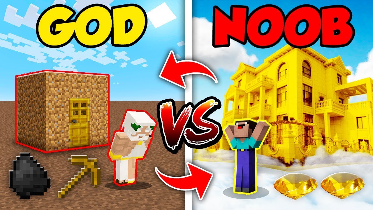 Minecraft NOOB vs. GOD: SWAPPED LIFE CHALLENGE in Minecraft ...