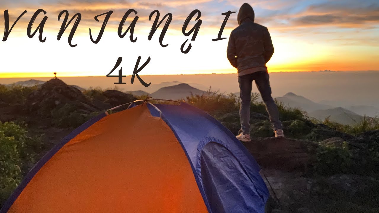 Vanjangi 4k ||🏕Night camping || sunrise at vanajangi Hill top🌅|| # ...