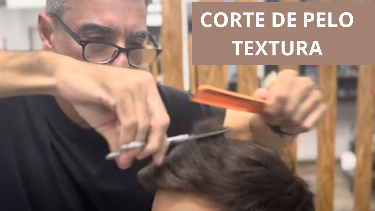 CORTE DE PELO TEXTURIZADO Y PEINADO CON CERA - YouTube