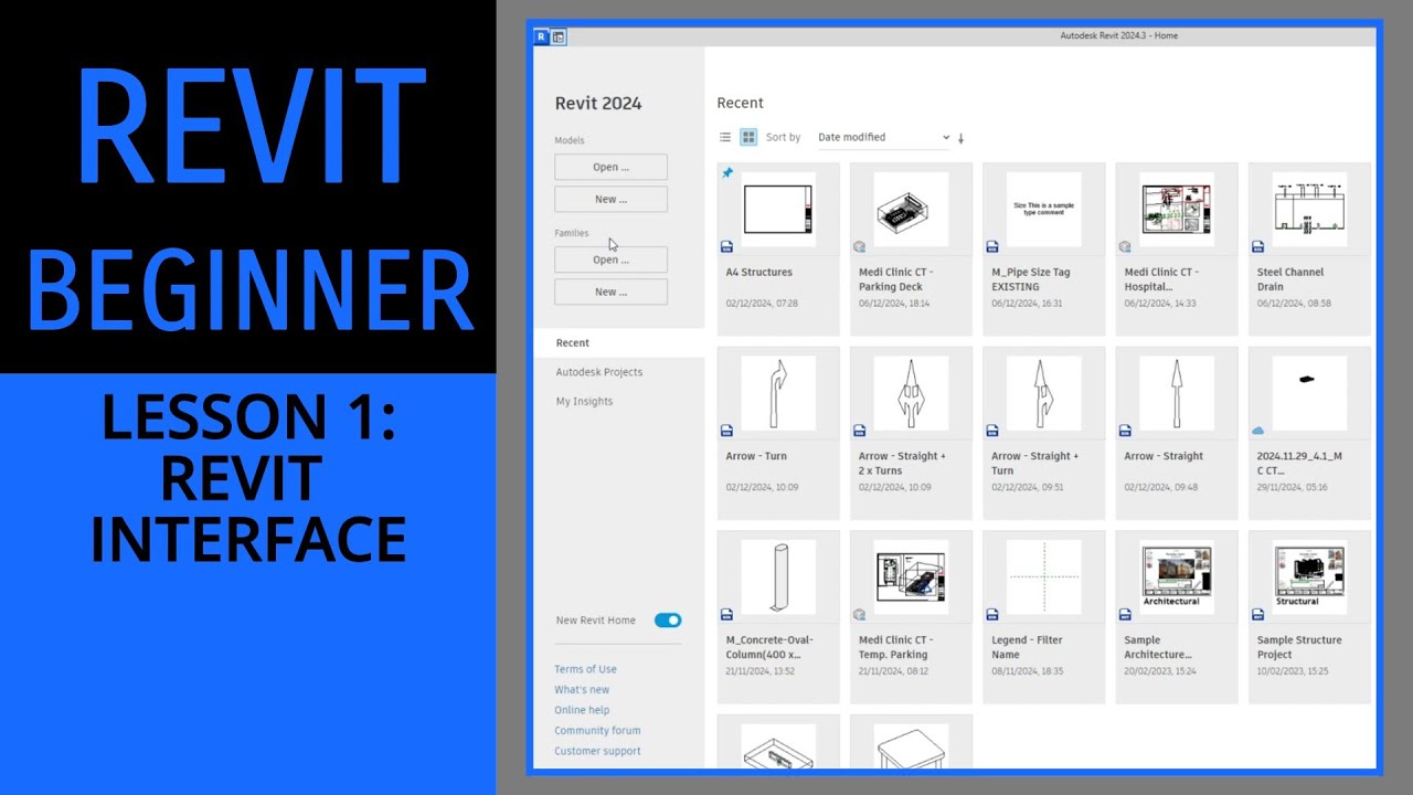 Lesson 1: Revit Interface - YouTube