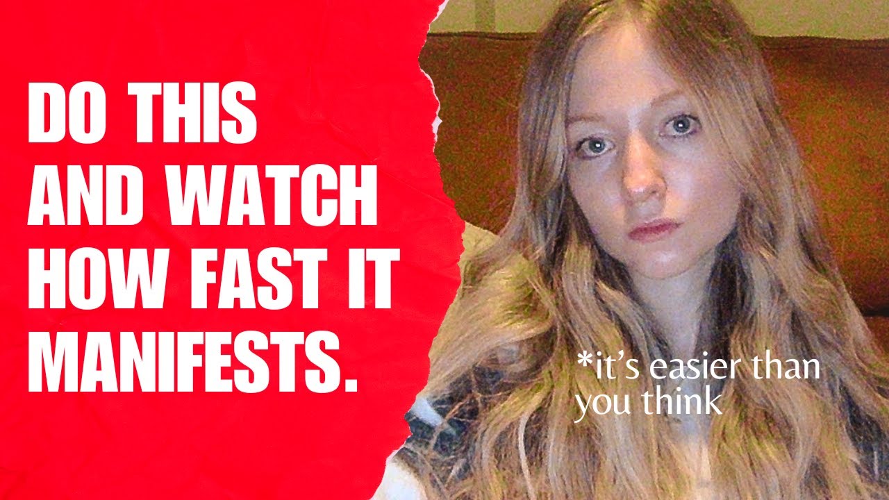 stop trying to manifest (how to ACTUALLY have your desire FAST) - YouTube