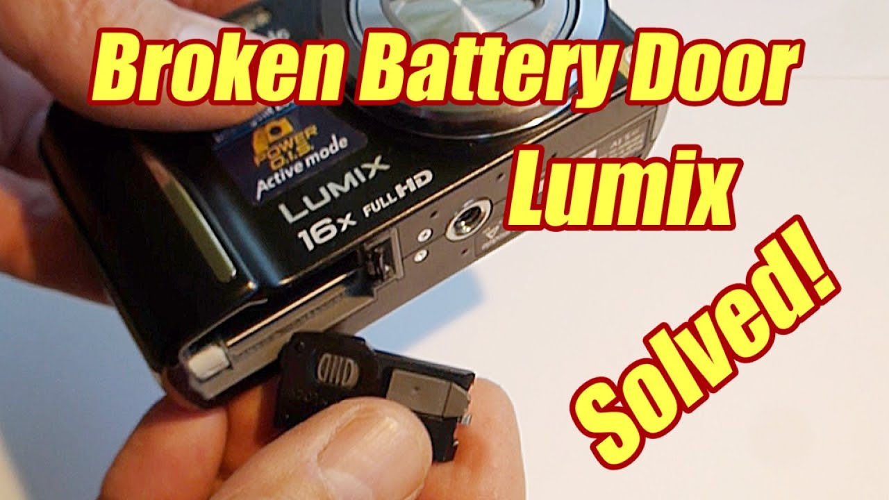 Panasonic Lumix Camera Broken Battery Door Replacement How To TZ ZS ...