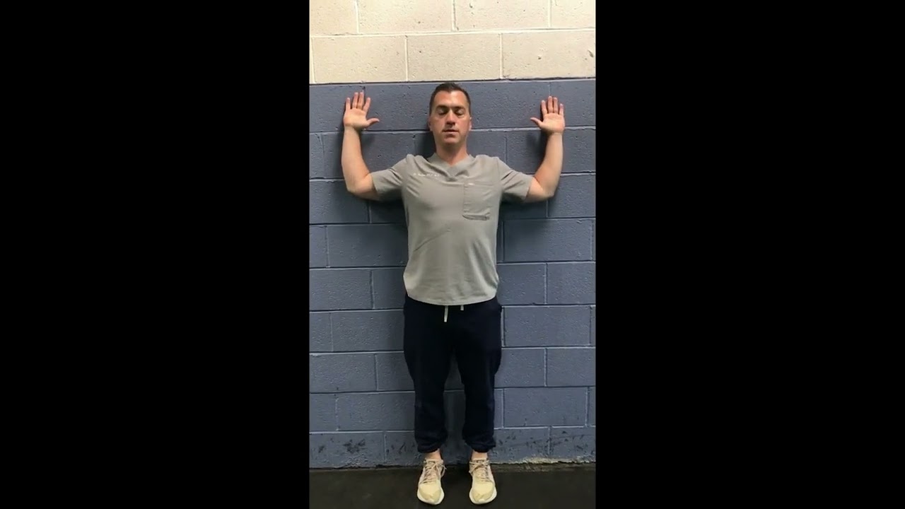 Dr. Pat Wall Angel Exercise for Neck, Shoulders and Upper Back - Wall ...