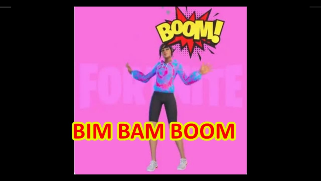 【耐久エモート】BIM BAM BOOM【アイコンシリーズ】【フォートナイト】【公式バージョン】1分間耐久著作権エモート【ビムバムブーム】bim bam boom fortnite - YouTube