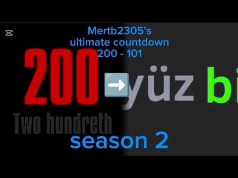 Mertb2305's ultimate countdown 200 - 101 season 2 - YouTube