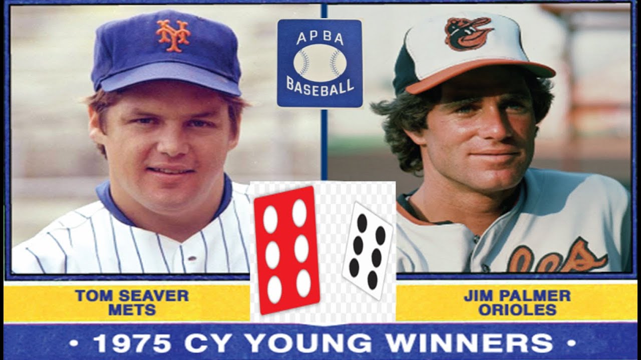 APBA Baseball Game Card & Dice - 1975 Mets Tom Seaver vs Orioles Jim ...