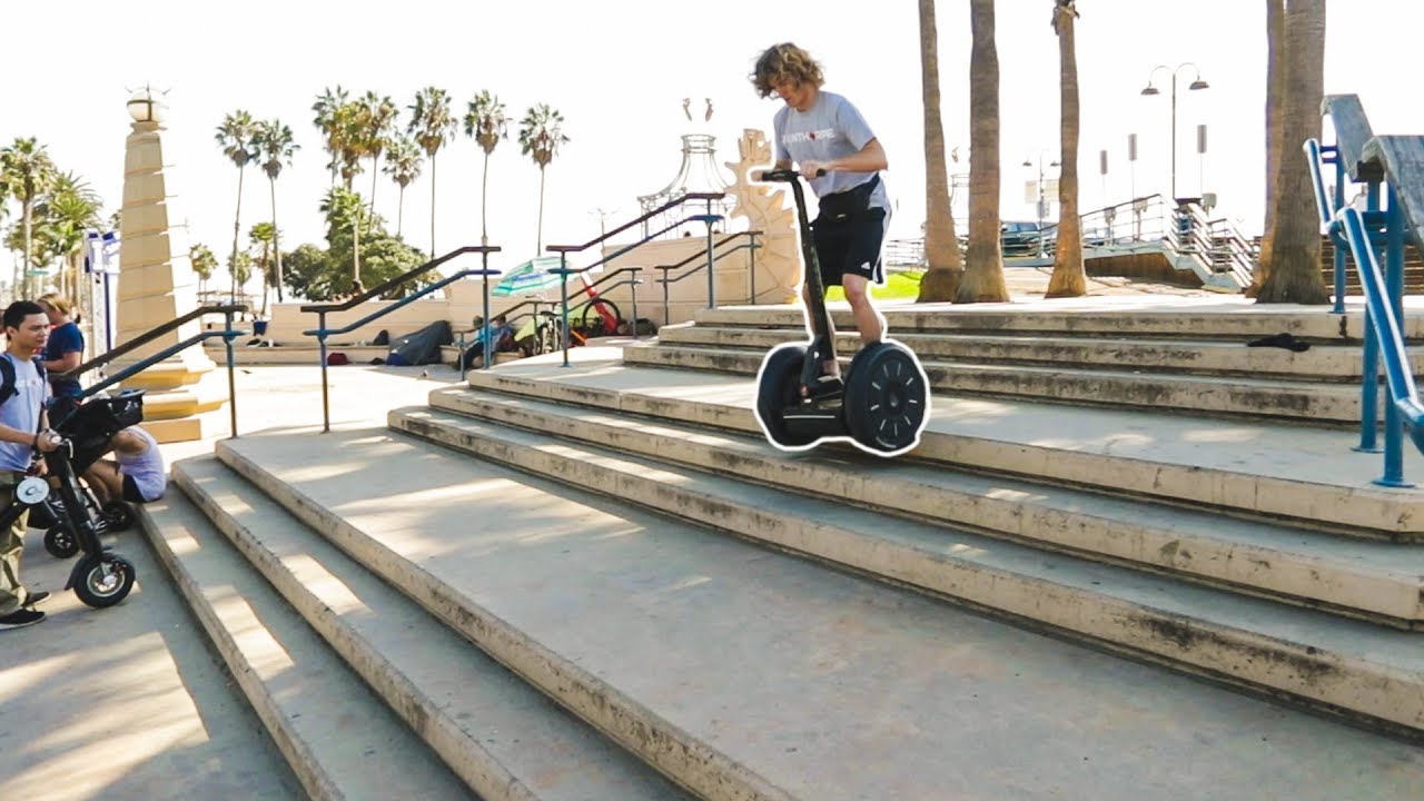 Going Down Stairs On A Segway! - YouTube