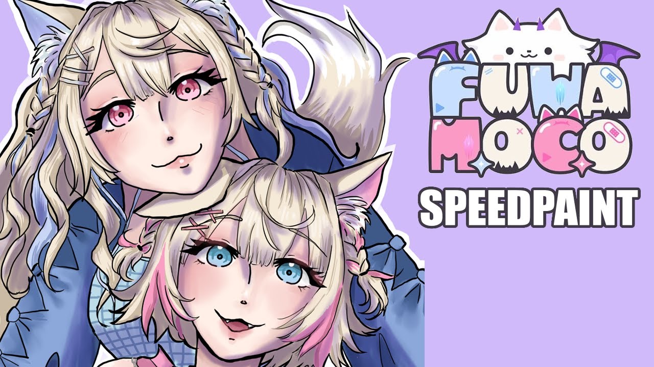 [SPEEDPAINT] FUWAMOCO Casual Outfits! - YouTube