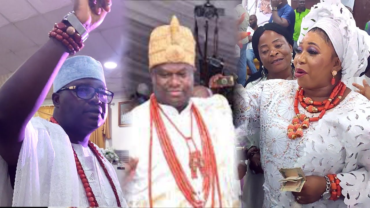 OORE OF MOBA LAND OBA ADEKUNLE ADEAGBO AND HIS WIFE CELEBRATE WITH OONI ...