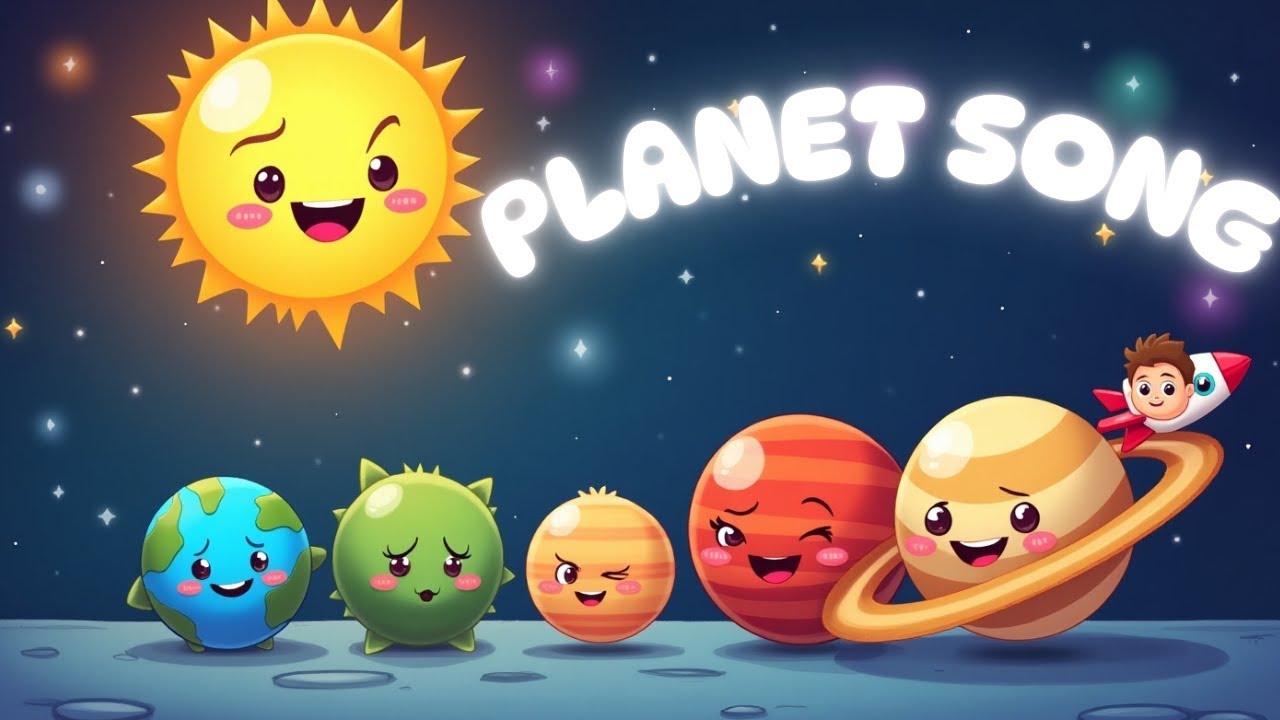 Solar System Song for Kids! 🪐 Learn All The Planets Fun Space Animation ...