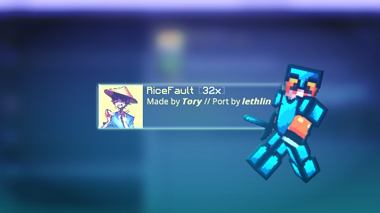 RiceFault [32x] by Tory | MCPE TEXTURE PVP - YouTube