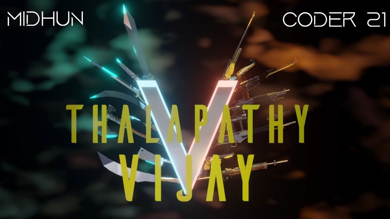 Thalapathy Vijay Intro Title Card | Thalapathy 67 | Fan Made | Blender ...