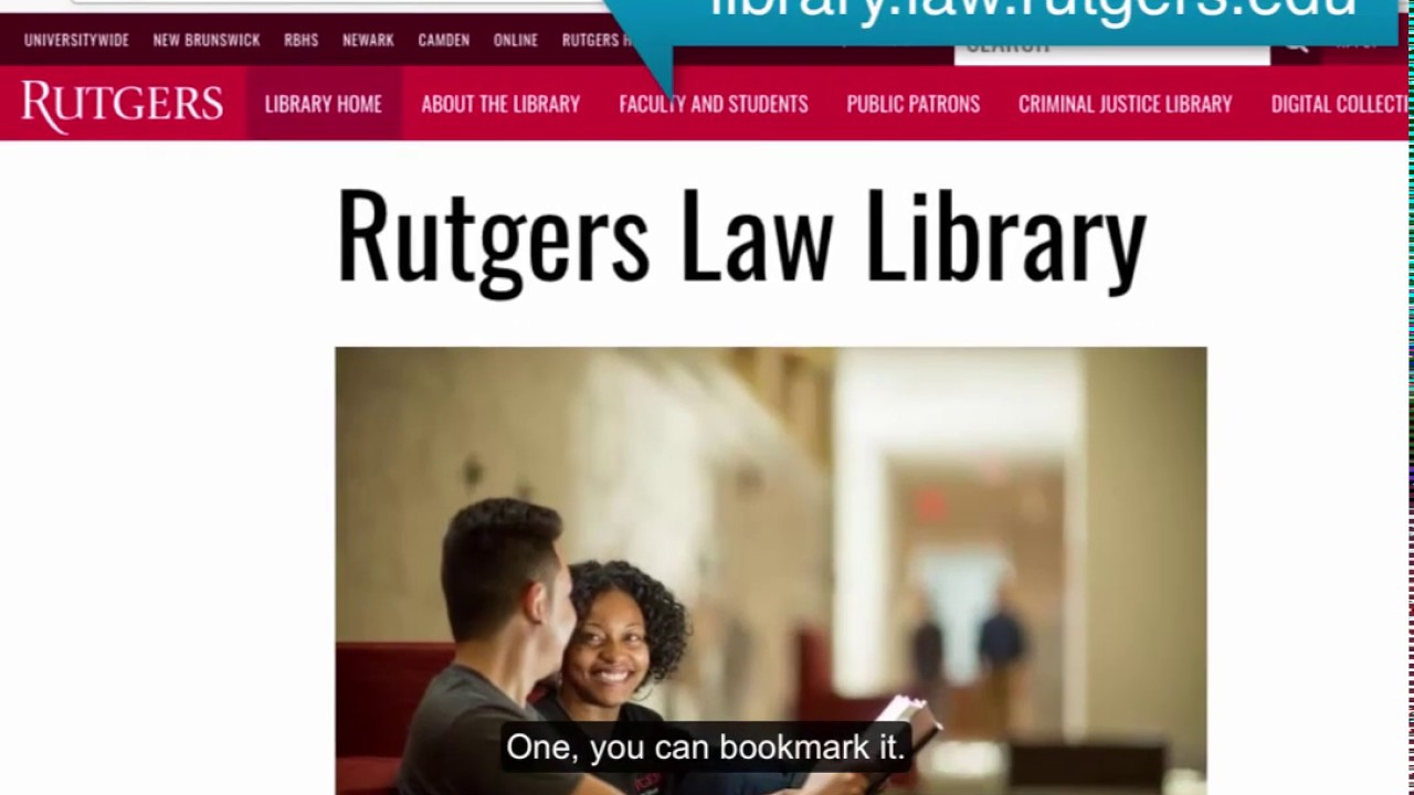 Introduction to the Law Library website - YouTube