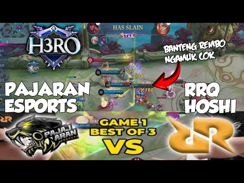 RRQ VS PAJAJARAN ESPORTS MATCH 1 HERO MOBILE LEGENDS BANTENG REMBO ...