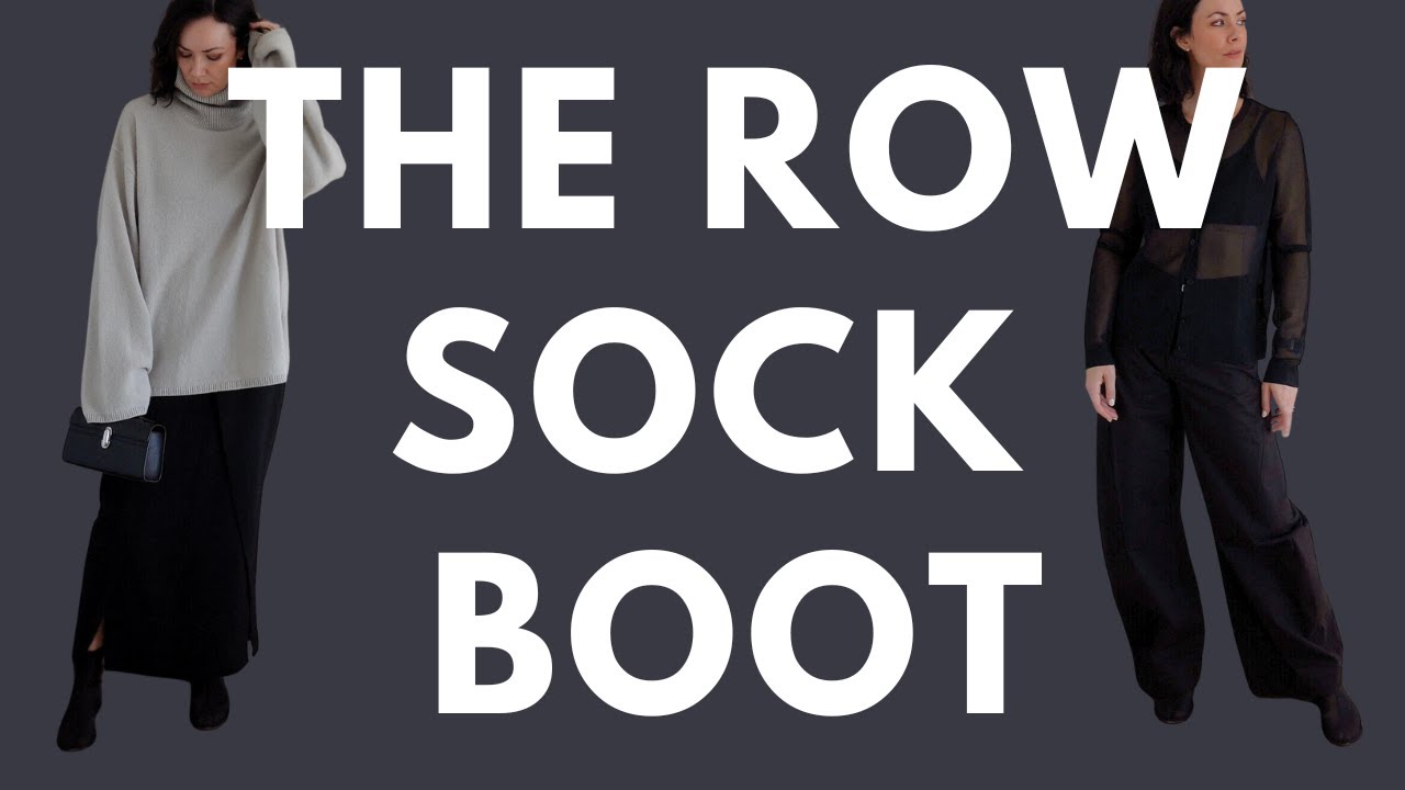 Reviewing and styling the Row's mesh sock ankle boots... - YouTube