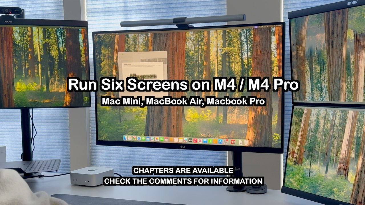 How To: Run Six Displays on M4/M4 Pro Macs | Mac Mini, Macbook Air ...