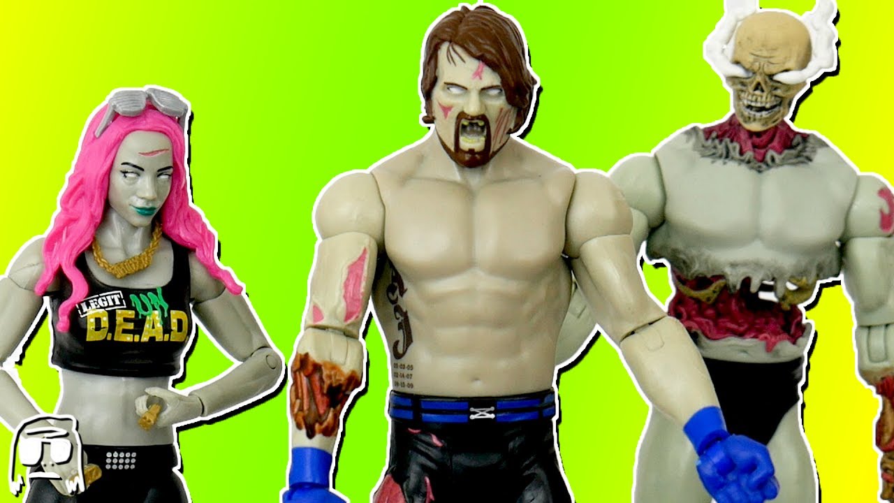 AJ Styles, Sasha Banks, Stone Cold Steve Austin WWE Zombies Set 2 Toy ...