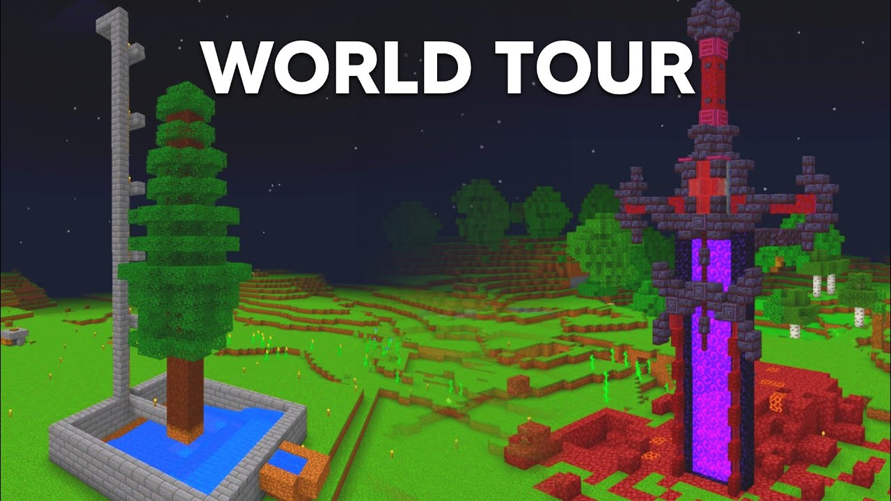 World Tour Of My Survival World! | Minecraft Survival World Download ...