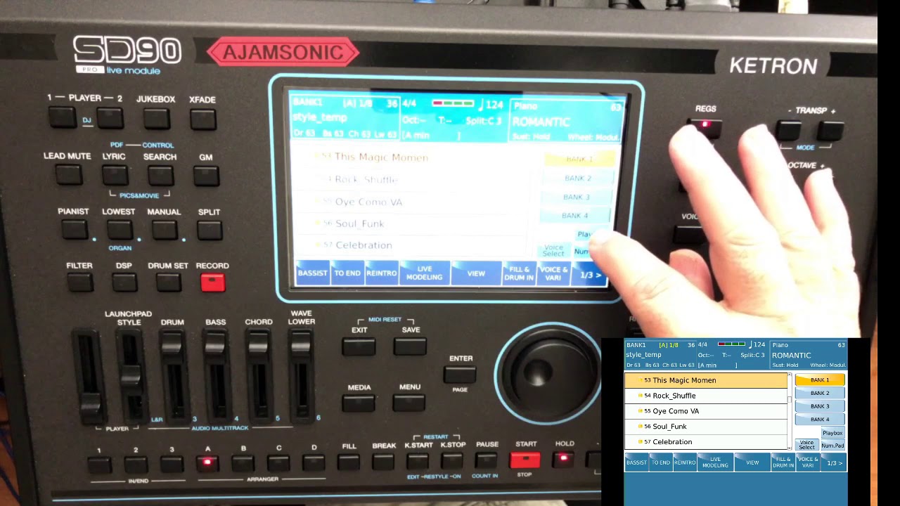 Ketron SD-90 storing and managing files - YouTube