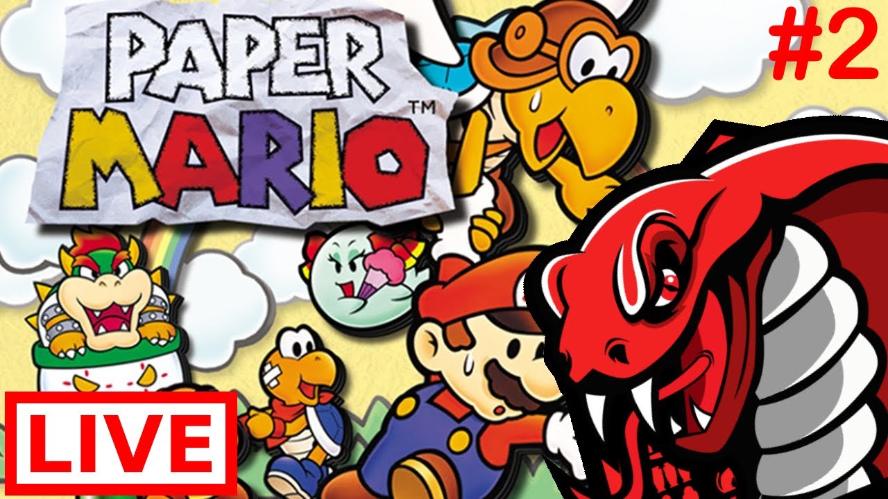 Paper Mario Live Stream Part 2 - Chapter 1 - YouTube
