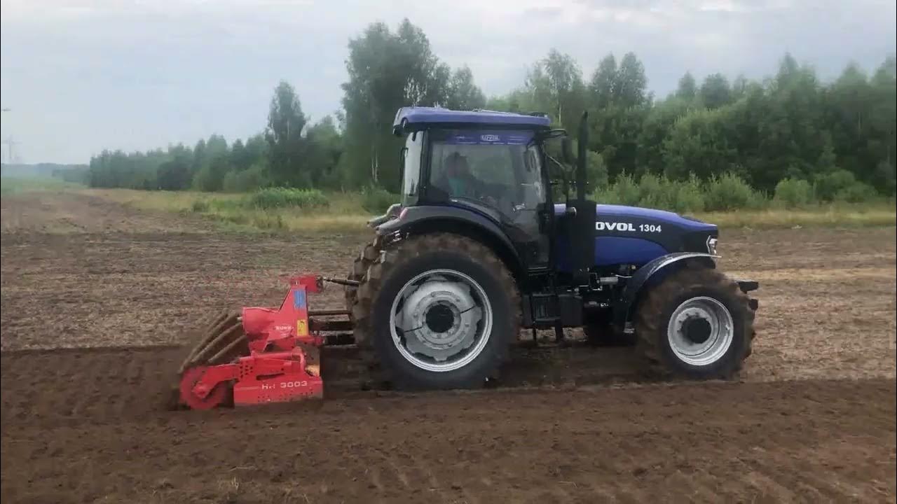 Тест работы тяжелого трактора LOVOL TD-1304 - YouTube