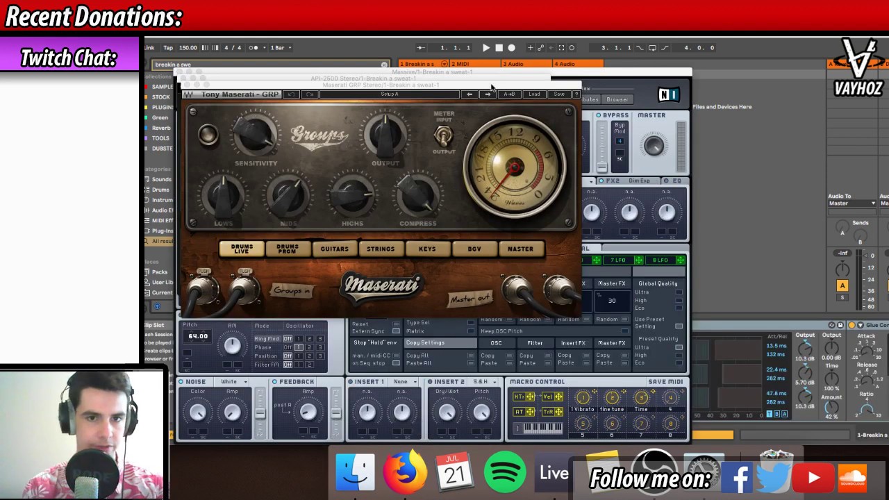 Livestream: Dubstep Knowledge (Breakin a Sweat, Massive X, Processing Chains, Sampling, FM8 ...