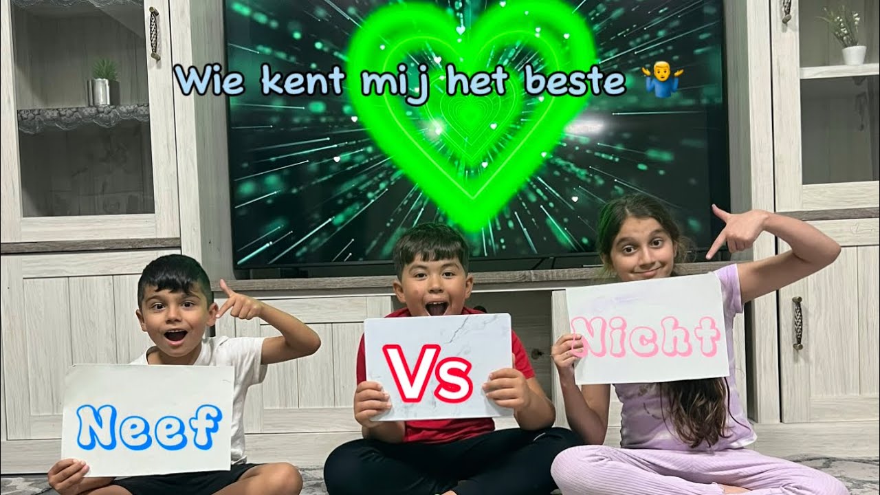 Wie kent mij het beste? Nicht vs neef - YouTube