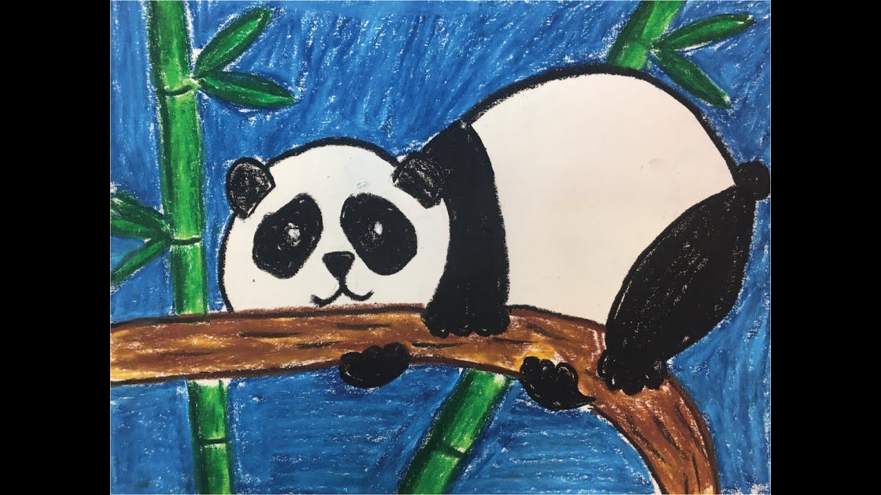 How to draw a panda ~ Chengdu - YouTube