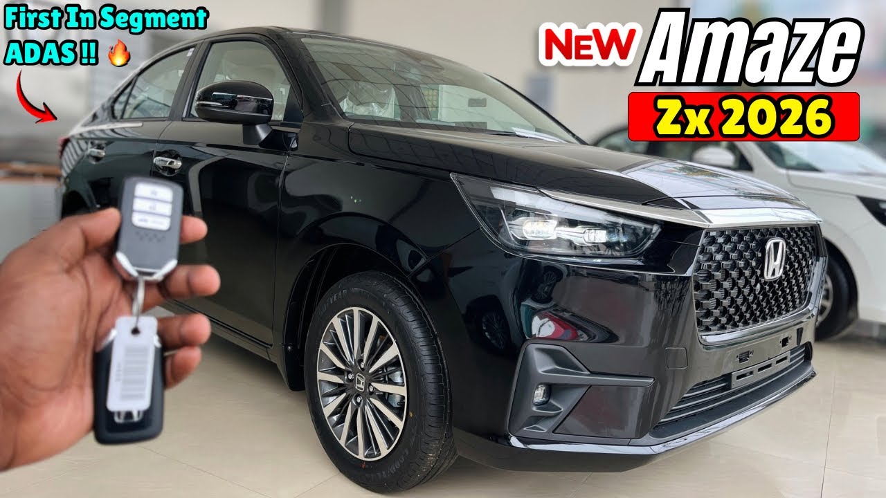New Amaze Zx 🔥 Black Colour 🖤 | Honda Amaze Top Model 2026 - YouTube