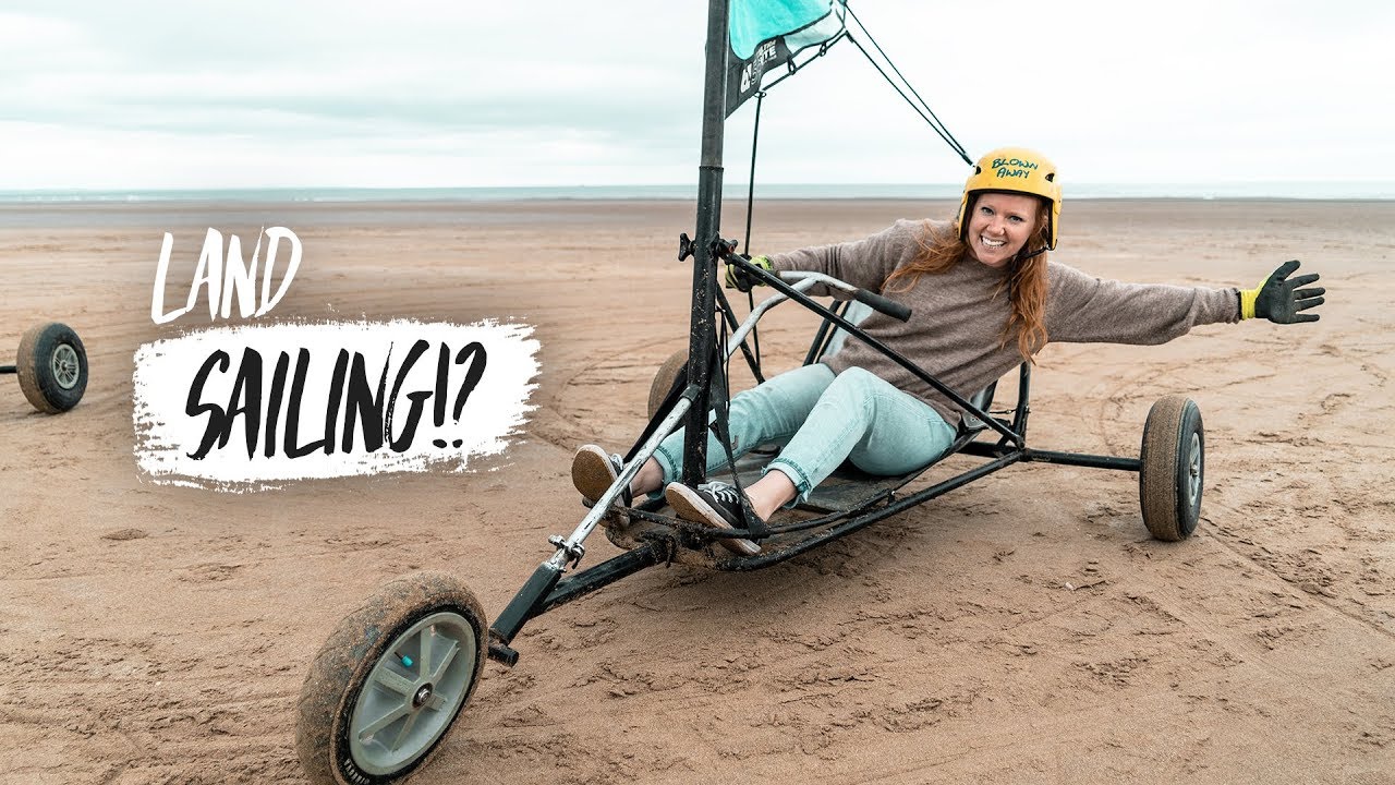 Best Sport EVER! Land Sailing in SCOTLAND + Delicious CREPES! - YouTube
