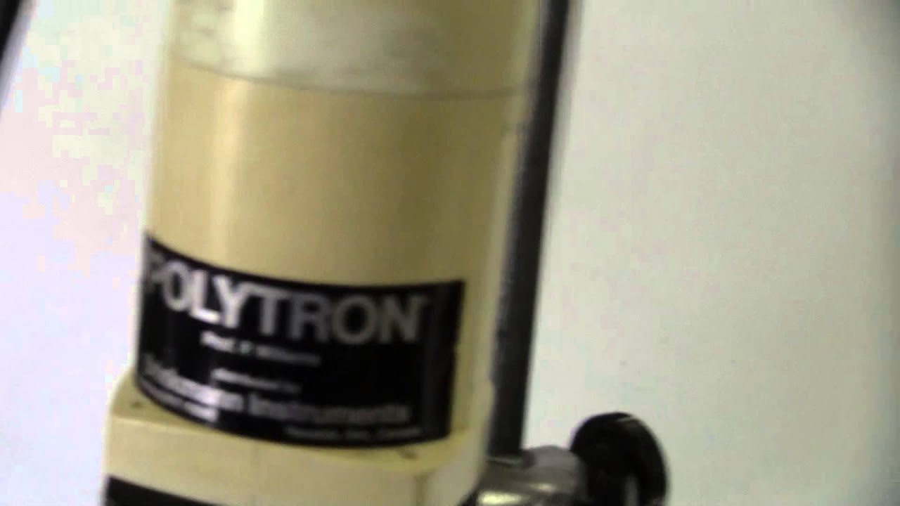 Brinkmann Polytron PT 10/35 Homogenizer - YouTube