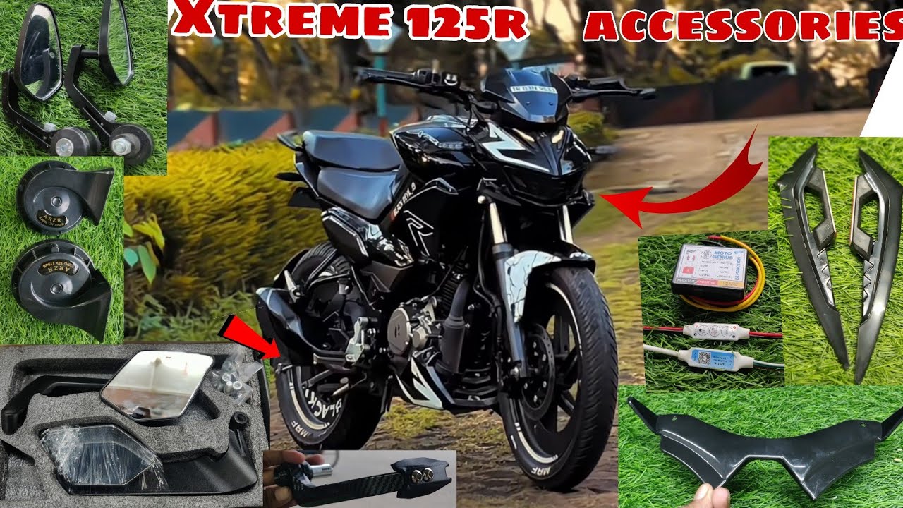 Hero Xtreme 125r legal accessories| Xtreme modified| accessories ...