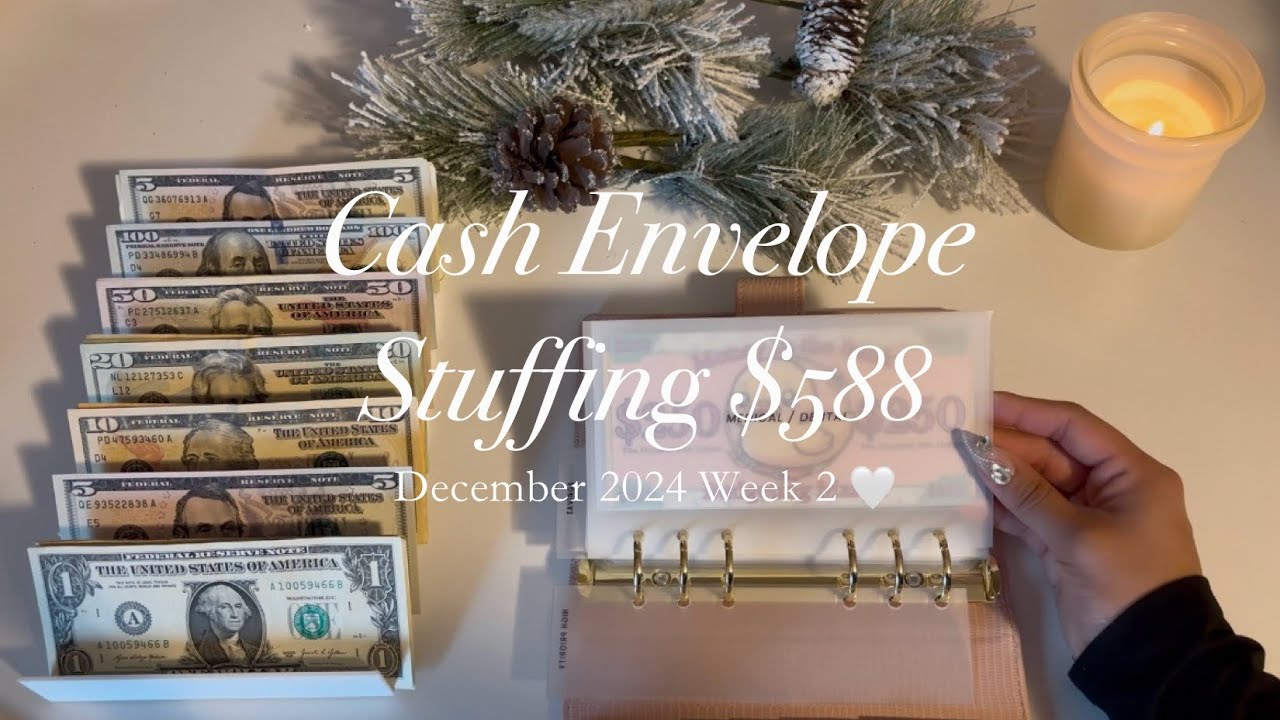 December 2024 | Cash Stuffing | $588 | Week 2 🌨️ | Giveaway CLOSED ...