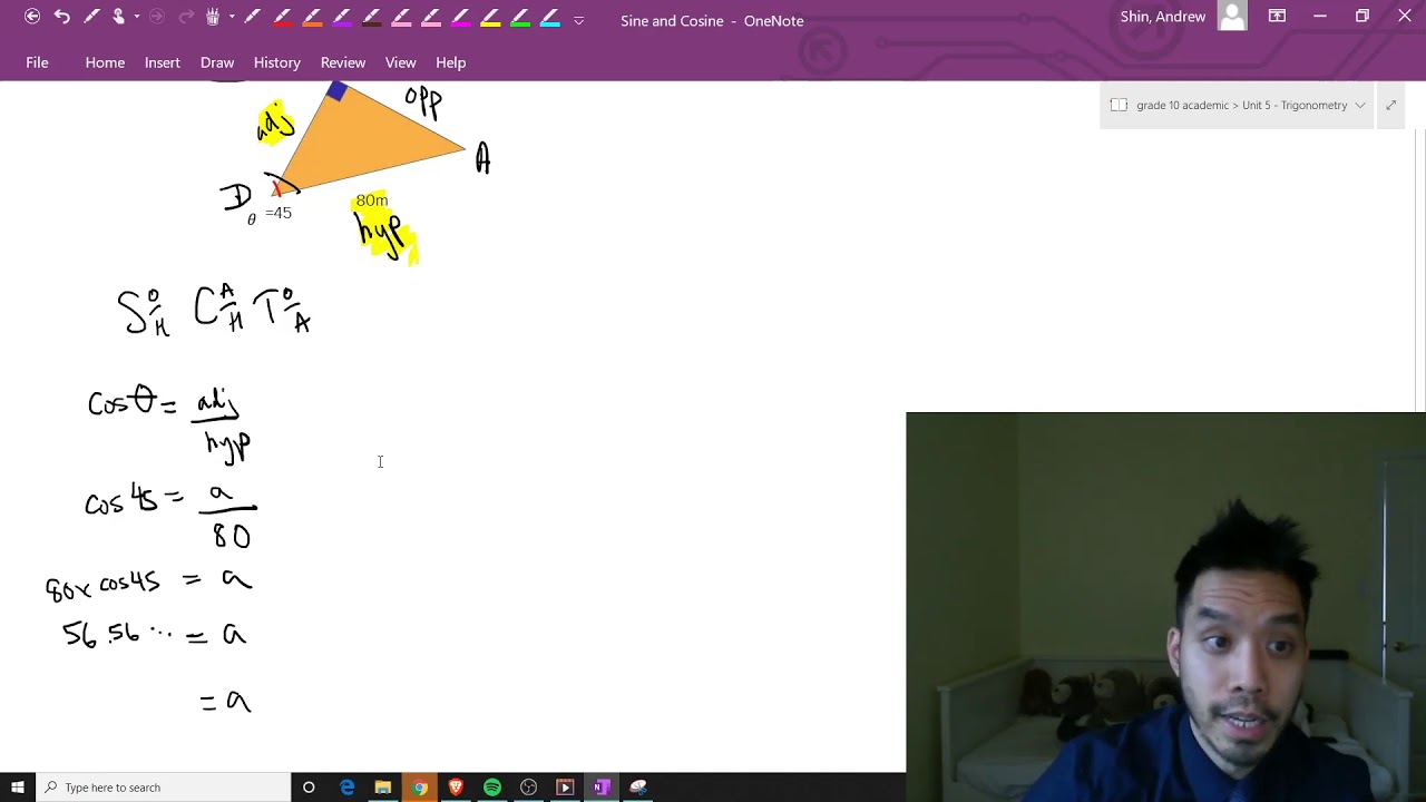 Sine And Cosine Example 3 YouTube Sine And Cosine Example 3 YouTube