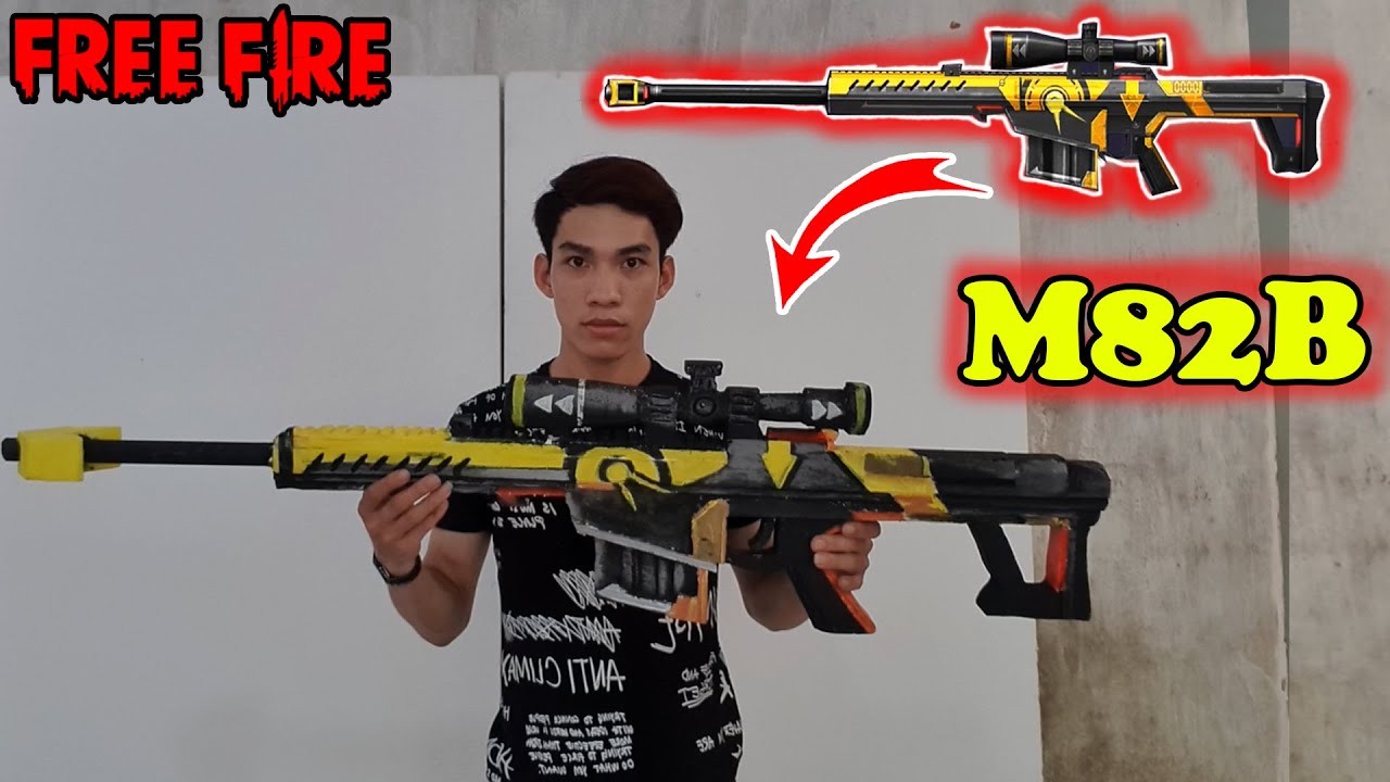 Chế Tạo Skin M82B Thời Gian Trong Game Free Fire Từ Xốp, How To Make ...