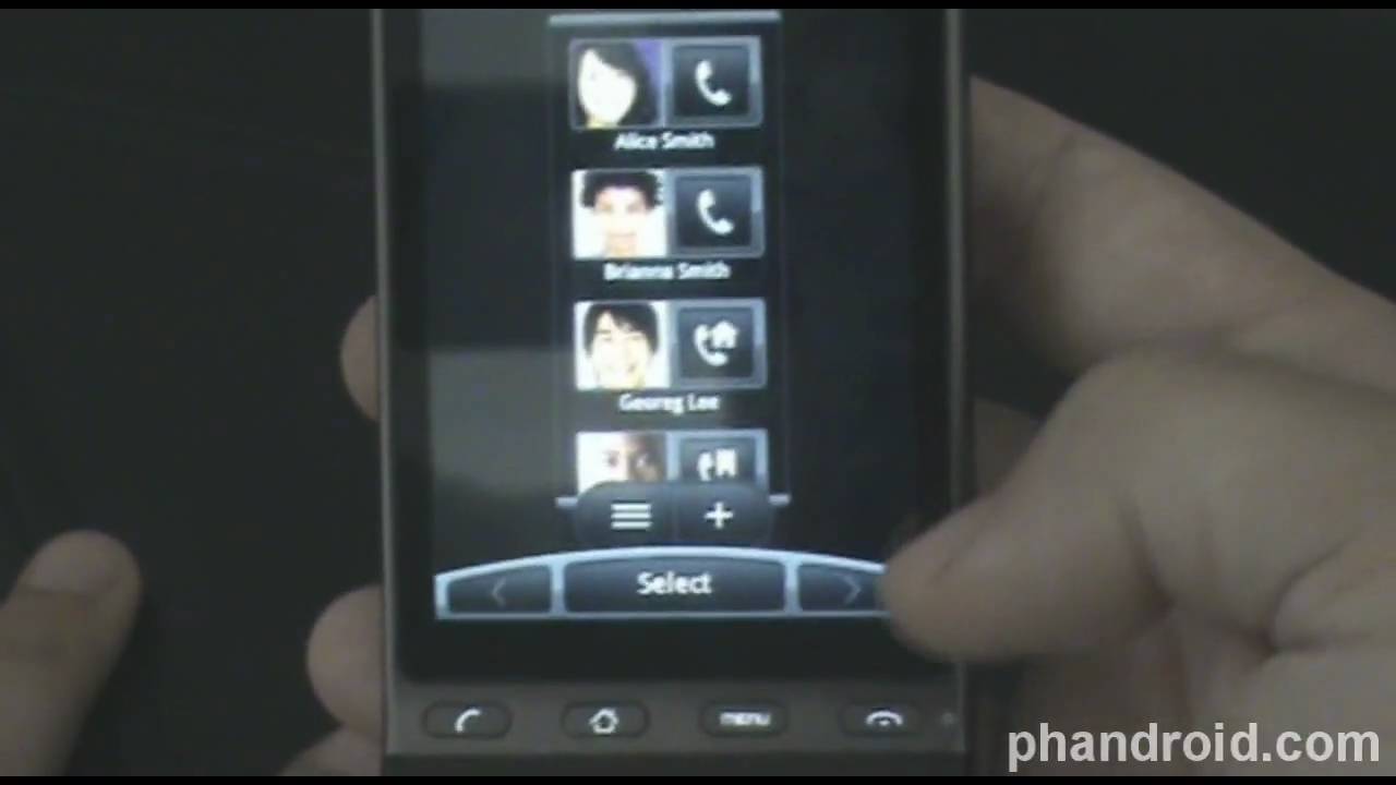 HTC Hero: Scenes and Widgets - YouTube