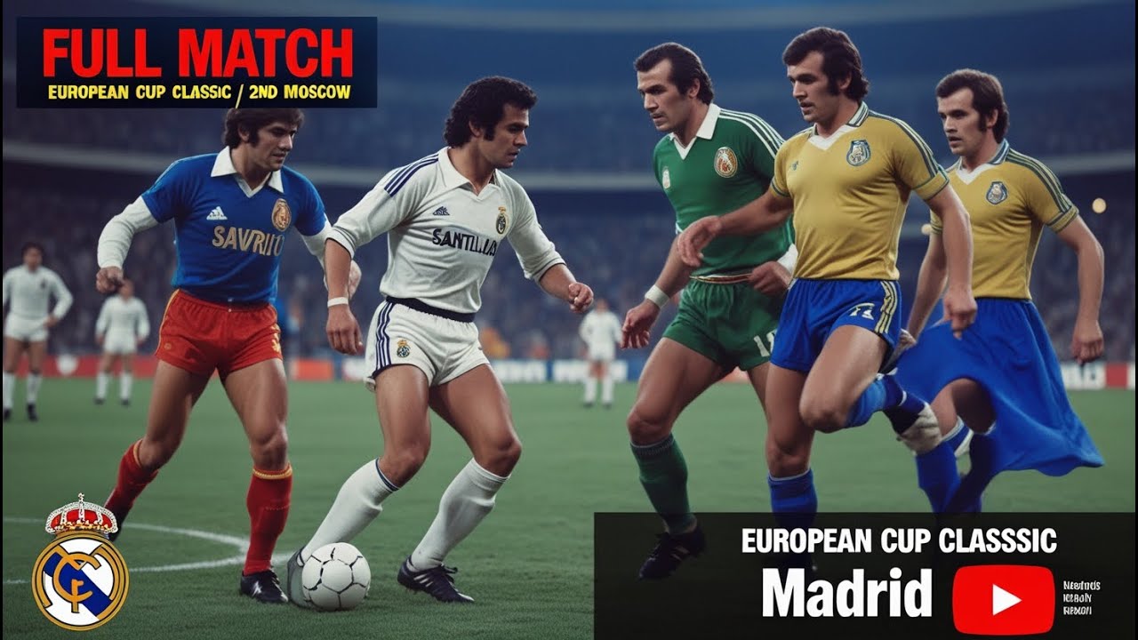 Real Madrid vs. Spartak Moskva | Full Match | European Cup Quarter ...